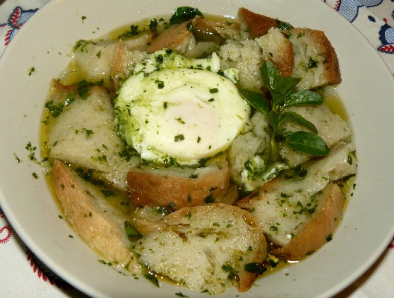 Açorda de Poejos - Receitas da Tia Céu